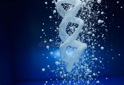 A Stylized Digital Representation Of A Dna Helix A Frosted Dna Double