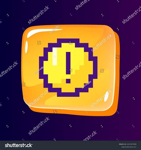 Awareness Glossy Ui Button Pixelated Color Stock Vector Royalty Free