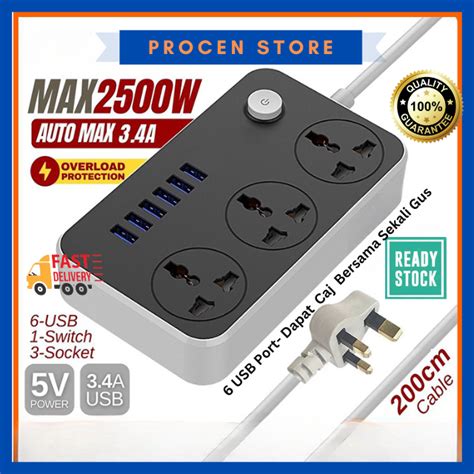USB Port Universal Power Strip Extension Plug Power Socket Electric Sockets Elektrik Soket