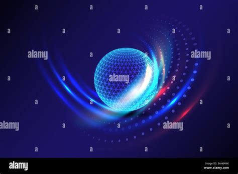 Abstract Technology Global Network Connections And Endless Multi Color