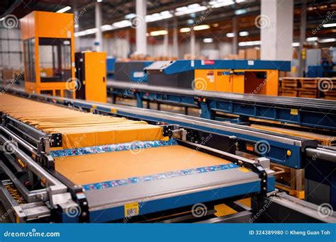 Automated Conveyor Belt Sorting Mechanism In A Logistics Center Automatic Engineering Solution