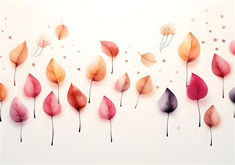 Premium Photo Bunch Of Fall Colored Leaves