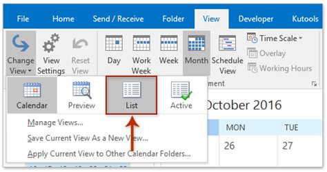 How To Print An Outlook Calendar In A List Form