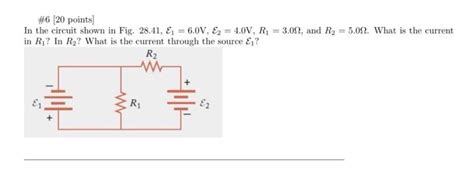 Solved 6[20 Points] In The Circuit Shown In Fig