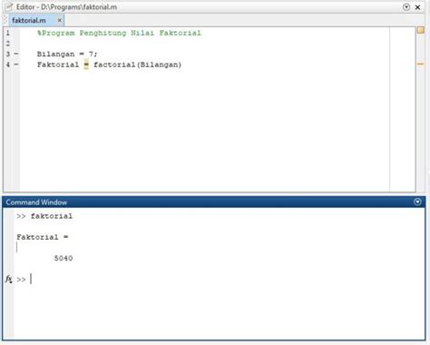 Perintah Input Pada Matlab Menggunakan Script File Advernesia