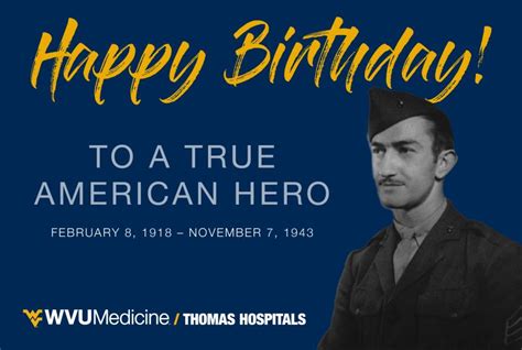 Today We Honor Herbert Joseph Thomas Jr On His Birthday Herbert J Thomas Memorial Hospital