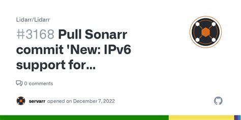 Pull Sonarr Commit New Ipv6 Support For Connectionsindexersdownload Clients · Issue 3168