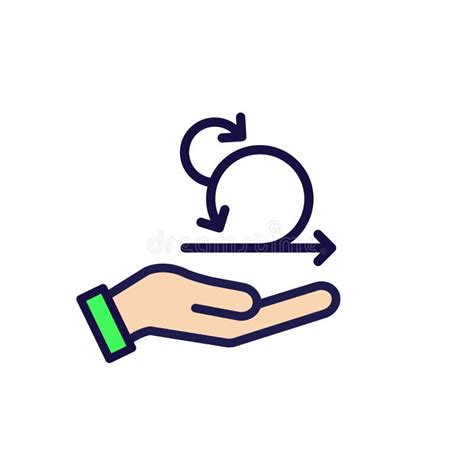 Agile Scrum Process Development Icon Stock Vector Illustration Of