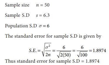 Computing Standard Error In Simple Cases Example Solved Problems With Answer Solution