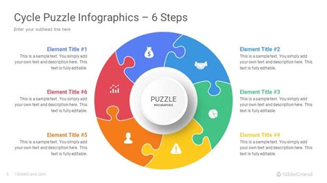 Cycle Puzzle Infographics PowerPoint Template Designs SlideGrand