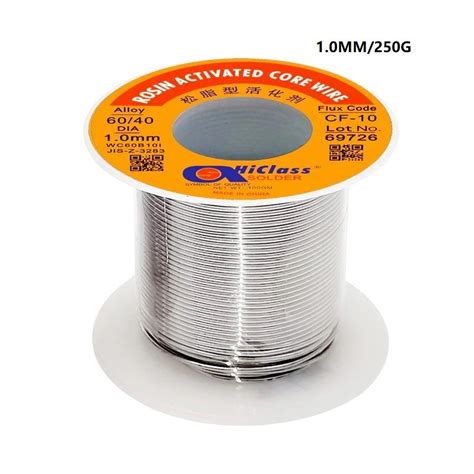Asahi Solder Rosin Activated Core Wire Cf 10 10mm 250g