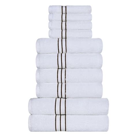 Latitude Run® Josann Turkish Cotton Ultra Plush Solid 10 Piece Highly