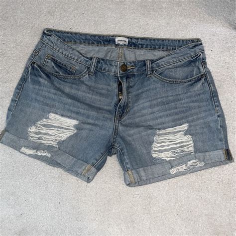 Sneak Peek Shorts Blue Sneakpeek Distressed Jean Shorts Poshmark