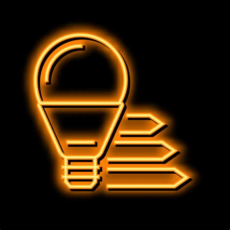 Efficient Light Bulb Neon Glow Icon Illustration 20583591 Vector Art At Vecteezy