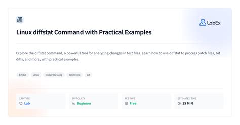 Linux Diffstat Command With Practical Examples Labex