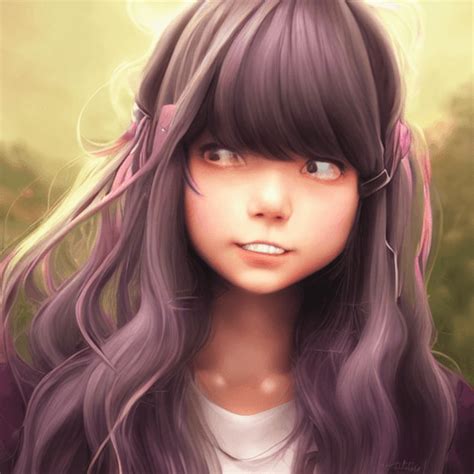 Stable Diffusion Prompt Cute Girl With Long Hair And A