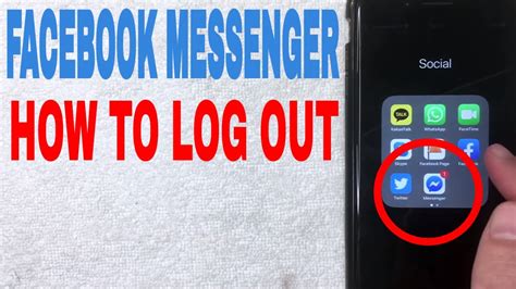 How To Log Out Of Facebook Messenger App 🔴 Youtube