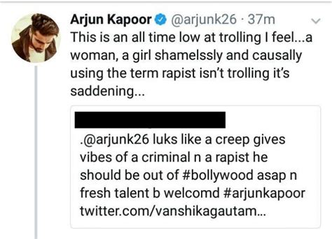A Twitter User Calls Arjun Kapoor A ‘rapist And ‘creep But The Actor