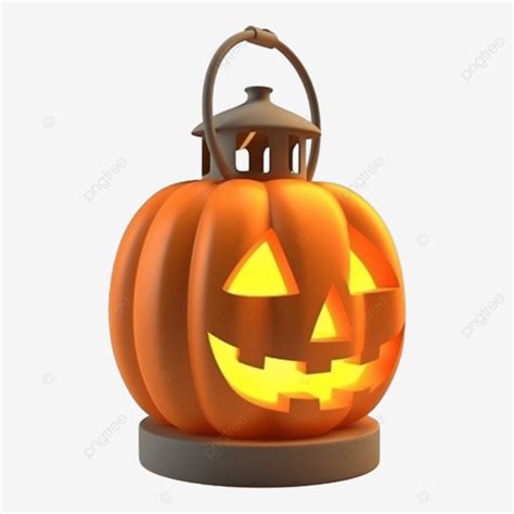 할로윈 호박 랜턴 만화 입체 할로윈 호박 랜턴 두려움 Png 일러스트 및 이미지 에 대한 무료 다운로드 Pngtree