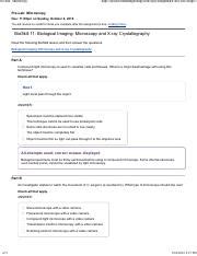 Prelab Microscopy Pre Lab Microscopy 1 Of 3 Https Session Masteringbiology Com Myct