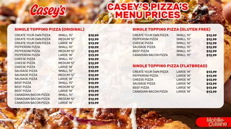 Caseys Pizza Menu Prices 50 Off Bogo Coupons 2024