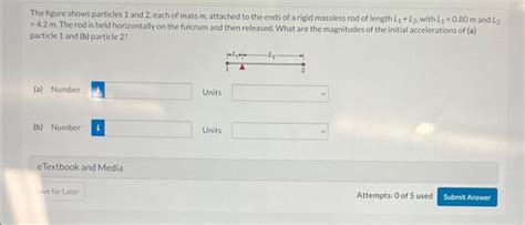 Solved The Figure Shows Particles 1 And 2 Each Of Mass M