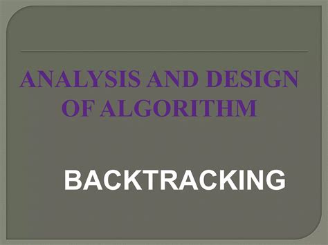 backtracking n queens problem graph coloring hamiltonian cycle ppt