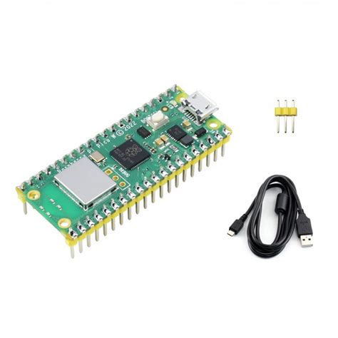 Raspberry Pi Pico W With Soldered Headers RP2040 With USB Cable WS 23289
