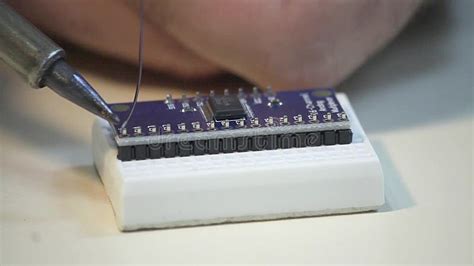 Microcontroller Soldering Process Stock Video Video Of Metal Microchip 66587073