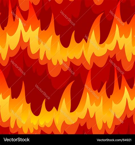 Fire Pattern Royalty Free Vector Image Vectorstock