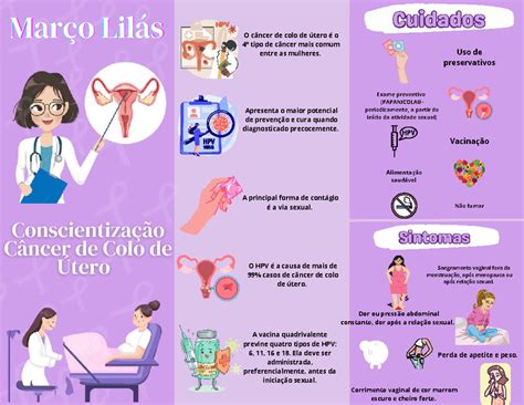 Folder Câncer De Colo De Útero Scaps Ii Março Lilásmarço Lilásmarço