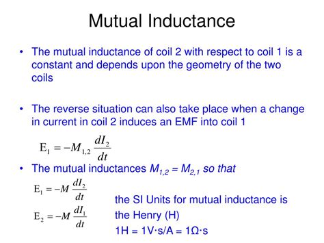Ppt Unit 5 Day 8 Mutual And Self Inductance Powerpoint Presentation Id 5502882