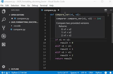 Messed Up Fonts And Formating In Python Docstring Hover · Issue 2629 · Microsoftvscode Python