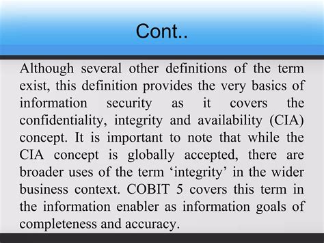 Cobit 5 Control And Audit Information System Ppt Business Accounting And Finance Business