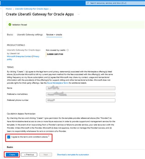 Azure Deployment Liberatii Gateway