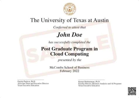 Ut Austin Post Graduate Program In Cloud Computing