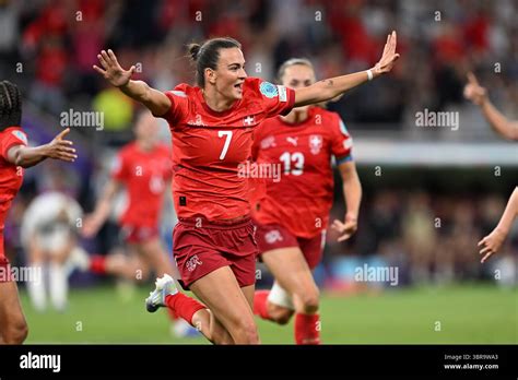 Riola Xhemaili 7 Of Switzerland Celebrates After Scoring The 1 1