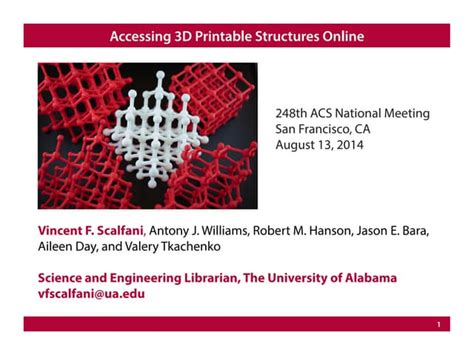 Accessing 3d Printable Structures Online Ppt