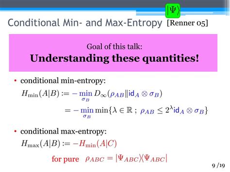 Ppt The Operational Meaning Of Min And Max Entropy Powerpoint