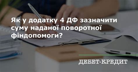Як у додатку 4 ДФ зазначити суму наданої поворотної фіндопомоги