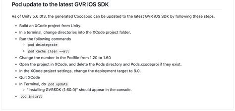 Ios Build Issues With Unity F And Gvr Issue Googlevr Gvr Unity Sdk Github