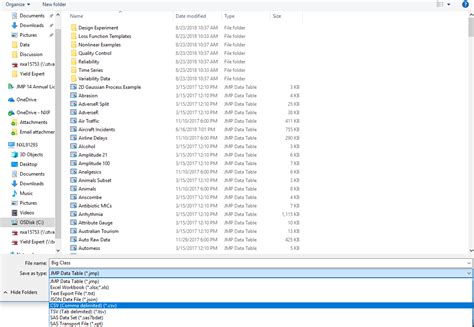 Solved Save As Csv File Unclear Instructions Jmp User Community