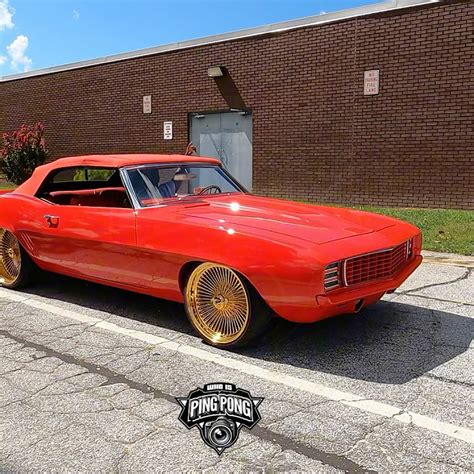 Chevy Camaro On Gold Dayton Wire Wheels Youtube
