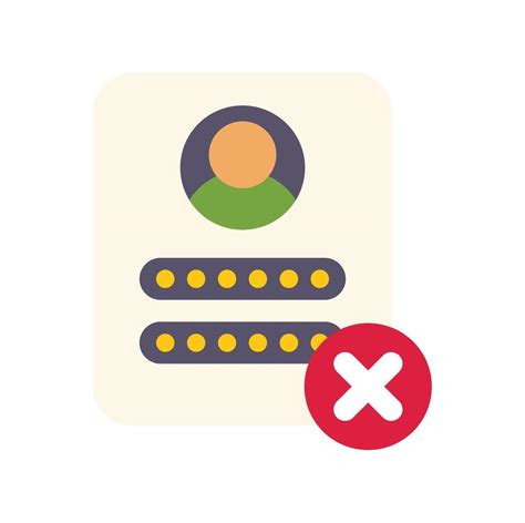 User Profile Login Attempt Showing Access Denied With Password Being Rejected 52626403 Vector