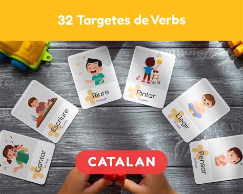 32 Catalan Verbs Flashcards With English Translation For Language Learning Homeschooling