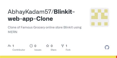 Github Abhaykadam57blinkit Web App Clone Clone Of Famous Grocery Online Store Blinkit Using Mern
