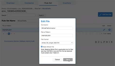Masking Whole File Delphix Masking Documentation