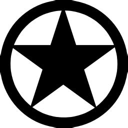 Star Inside A Circle Free Signs Icons