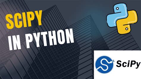 Scipy In Python Python Guides