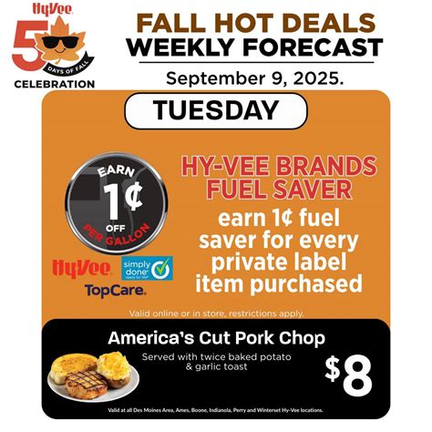 Hy Vee 🍂 Your Hy Vees 50 Days Of Fall Sale Is Here 🍂 Rack Up 1¢ Off